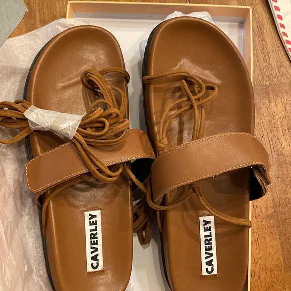 Anthropologie | Shoes | Caverley Madrid Tie Up Gladiator Sandals From ...